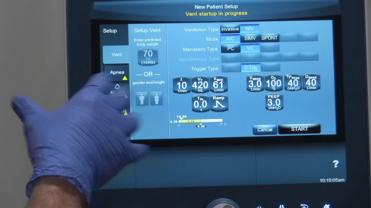 SETTING UP A COVIDIEN PB 980 MECHANICAL VENTILATOR Part 1: BASIC ...