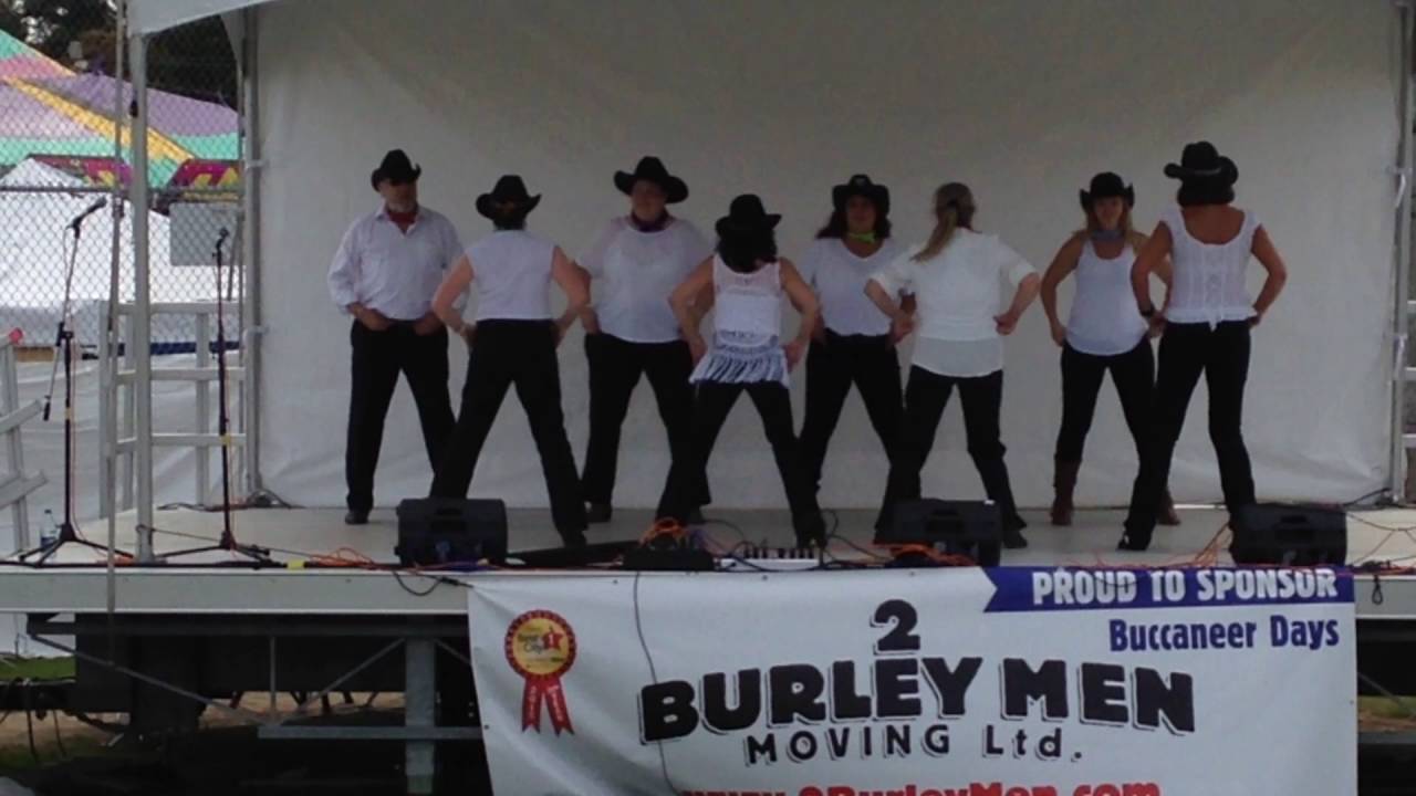 Line Dance Performance Buccaneer Days May 15, 2016. - YouTube