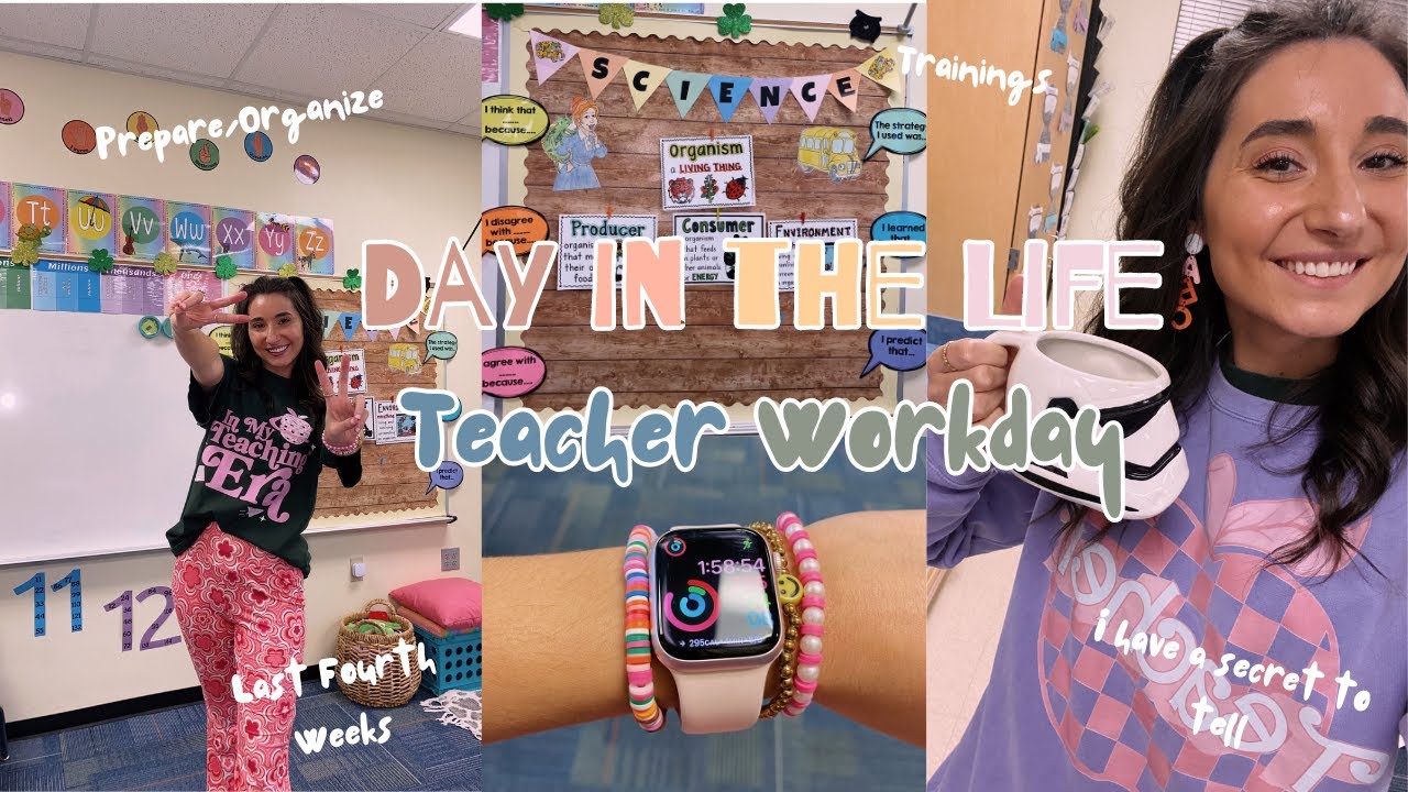 Teacher Work Day| Lesson Plan, Prep, Organize, Trainings| - YouTube