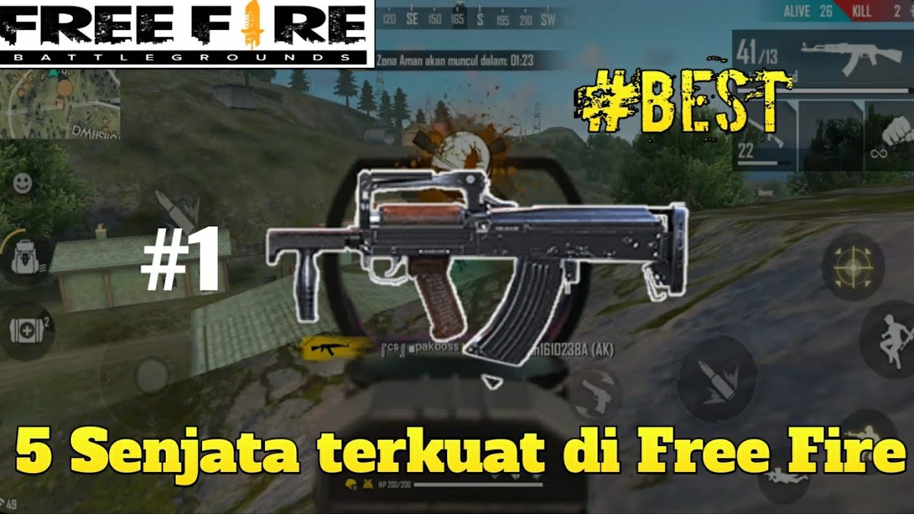 Senjata terkuat di Free Fire - YouTube