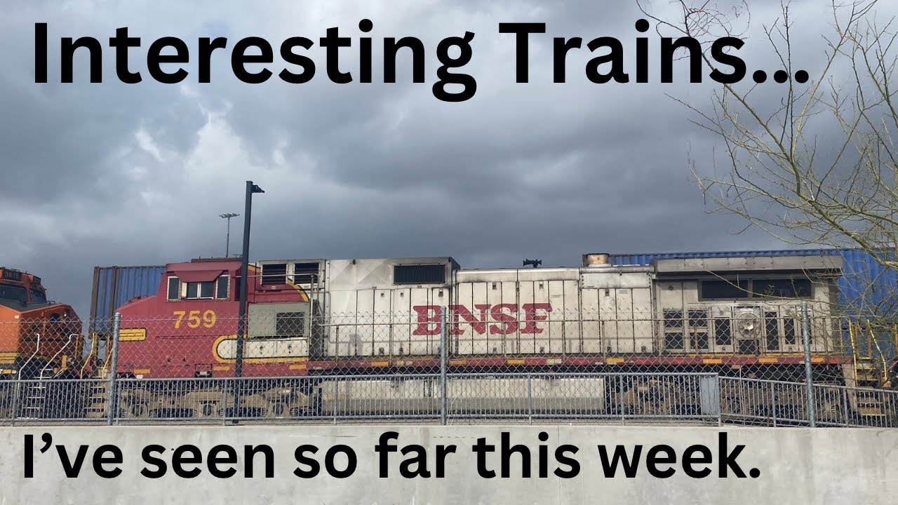 Interesting Trains I've Seen So Far This Week - YouTube