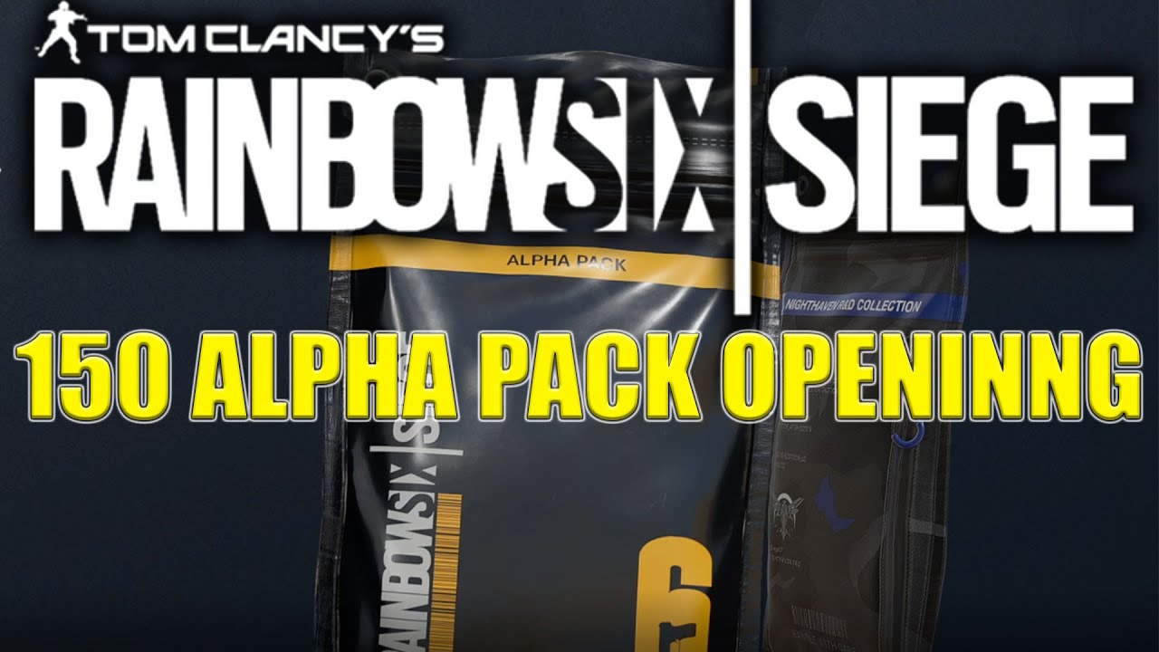 150 ALPHA PACKS ÖFFNEN | RAINBOW SIX SIEGE - YouTube