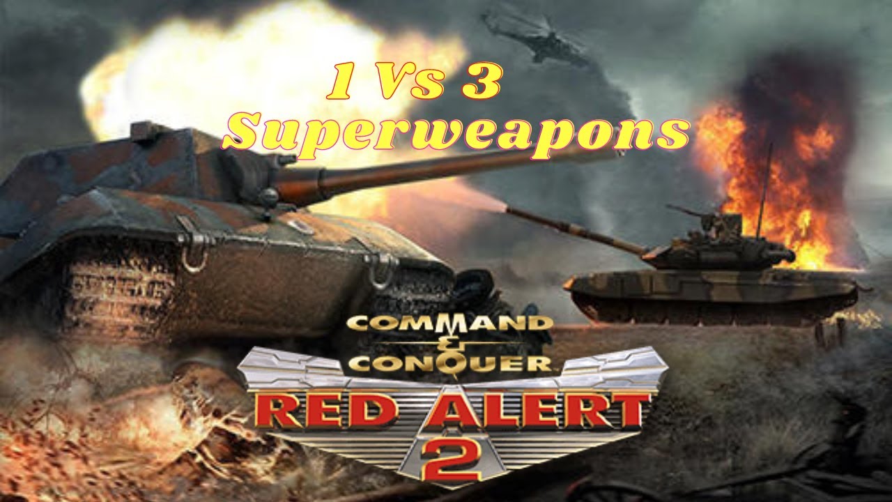 Red Alert 2 | 1 Vs 3 Brutal Enemy | Superweapons | RA2 | #81 - YouTube