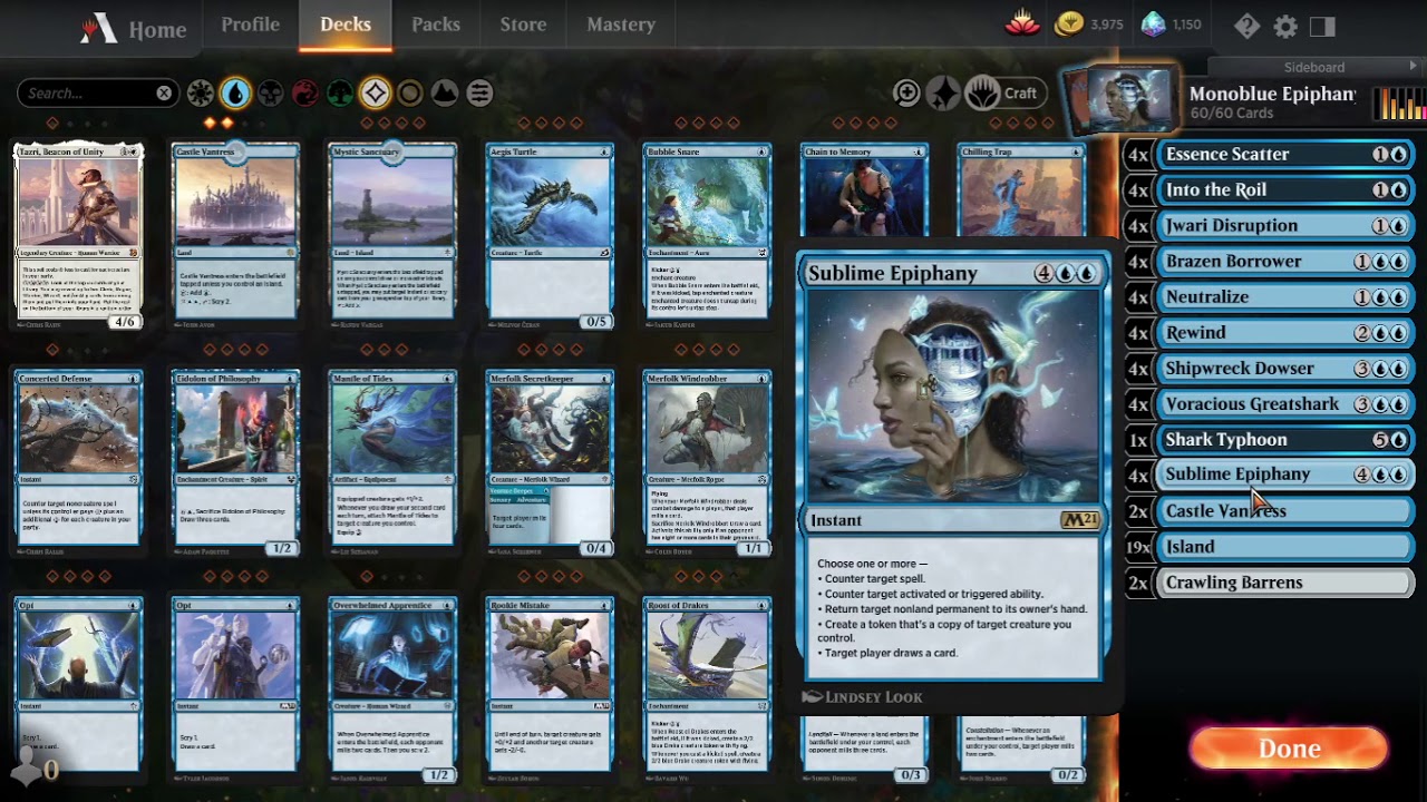 Yet Another Aether Vortex 10.0 - ZNR Standard Monoblue Epiphany - YouTube