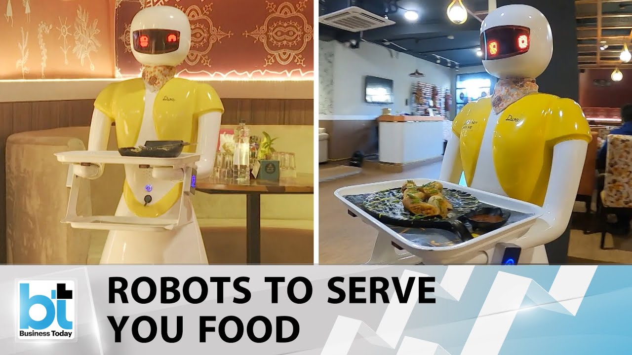 A Noida Restaurant with Robots As Waiters? - YouTube