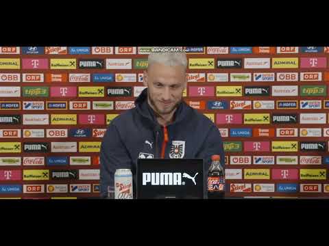 Marko Arnautovic und Paul Wanner, vor dem WM-Gruppenspiel Argentinien : Österreich.
