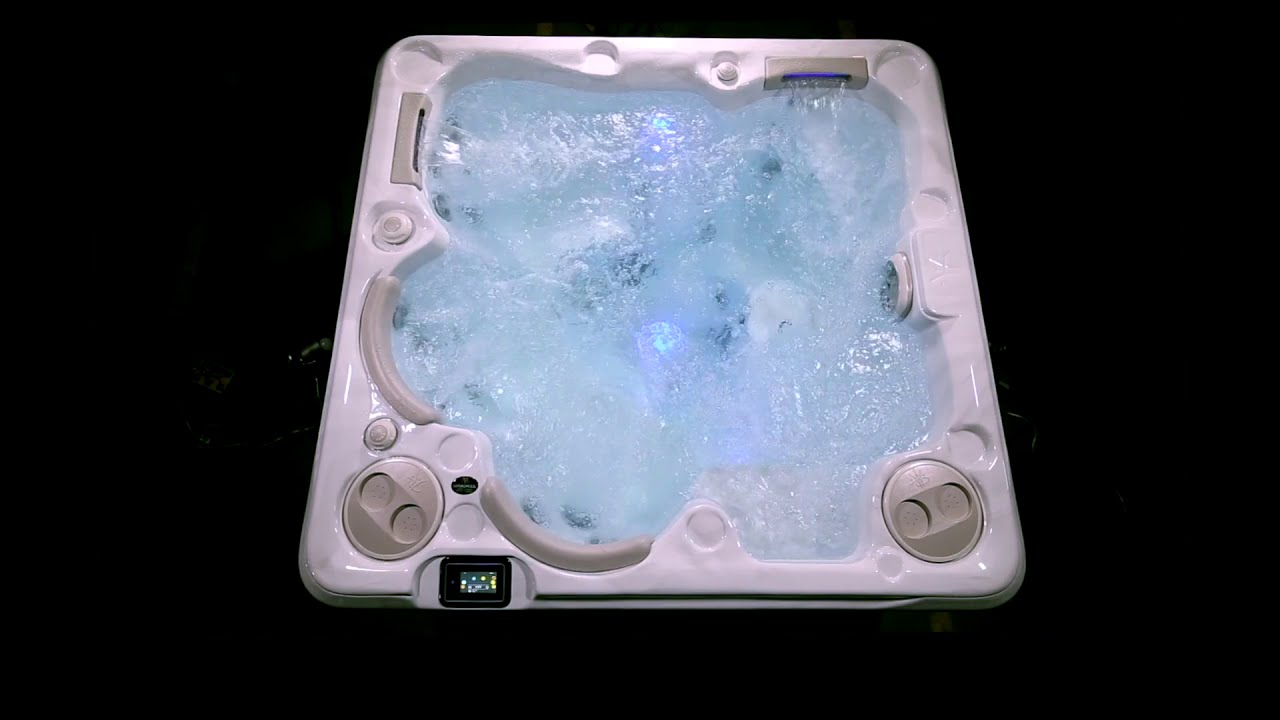 Hydropool Self Cleaning Hot Tub model 495 - YouTube