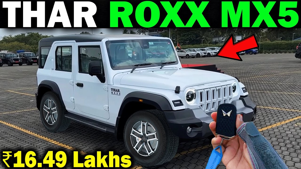 2024 Mahindra Thar Roxx MX5 Variant | 5-Door Thar All Details - YouTube