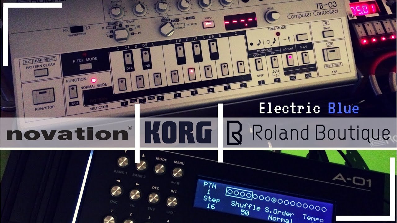 Electric Blue - Roland Boutique's: D-05/JP-08/JU-06/JX-03/TR-09/TB-03 ...