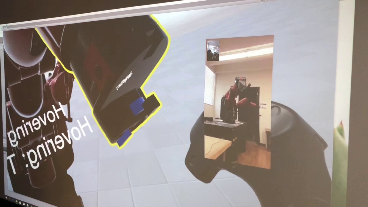Virtual Reality For Teleportation Of A Remote Robot - YouTube