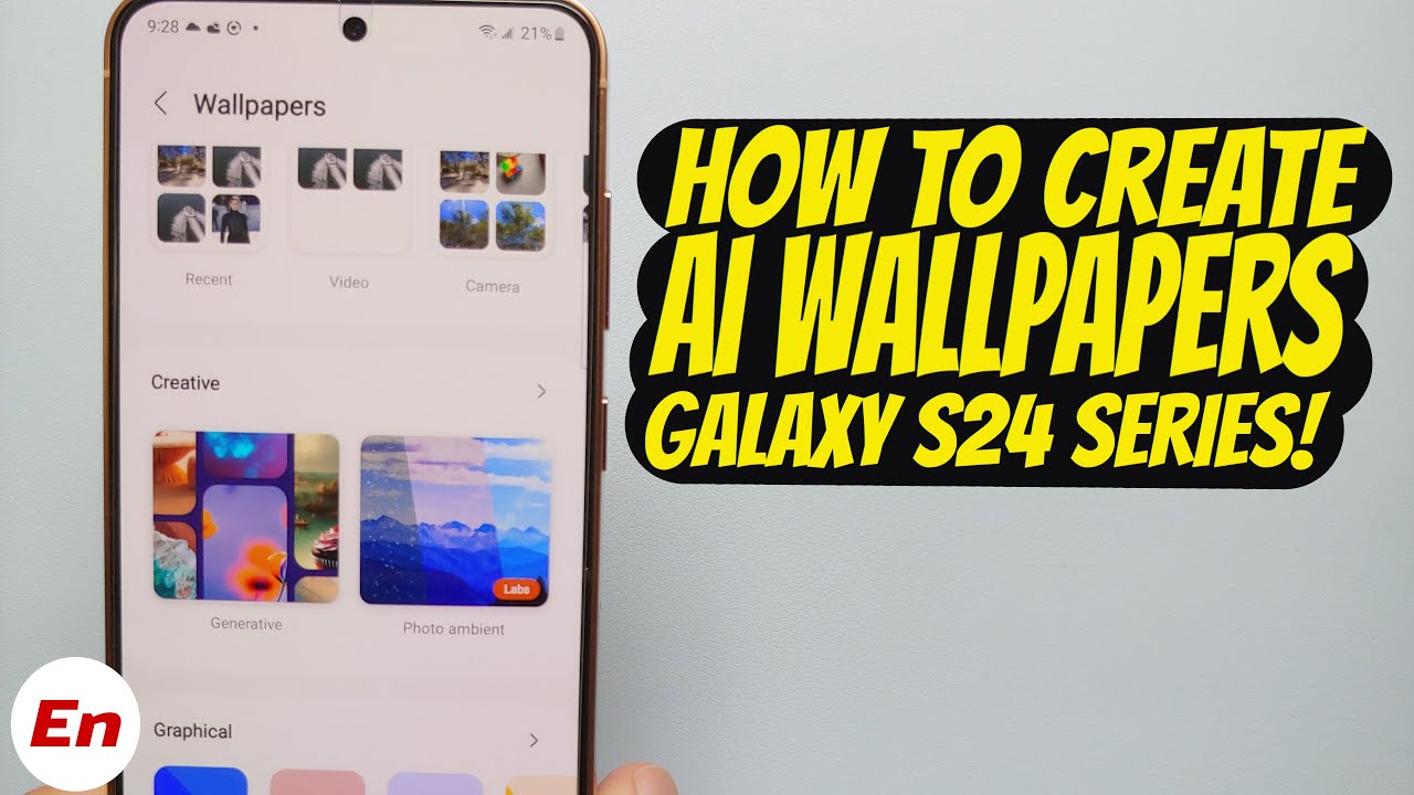 How To Create AI (Generative & Photo Ambient) Wallpapers Samsung Galaxy ...