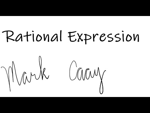 Rational Expressions (College Algebra) - YouTube