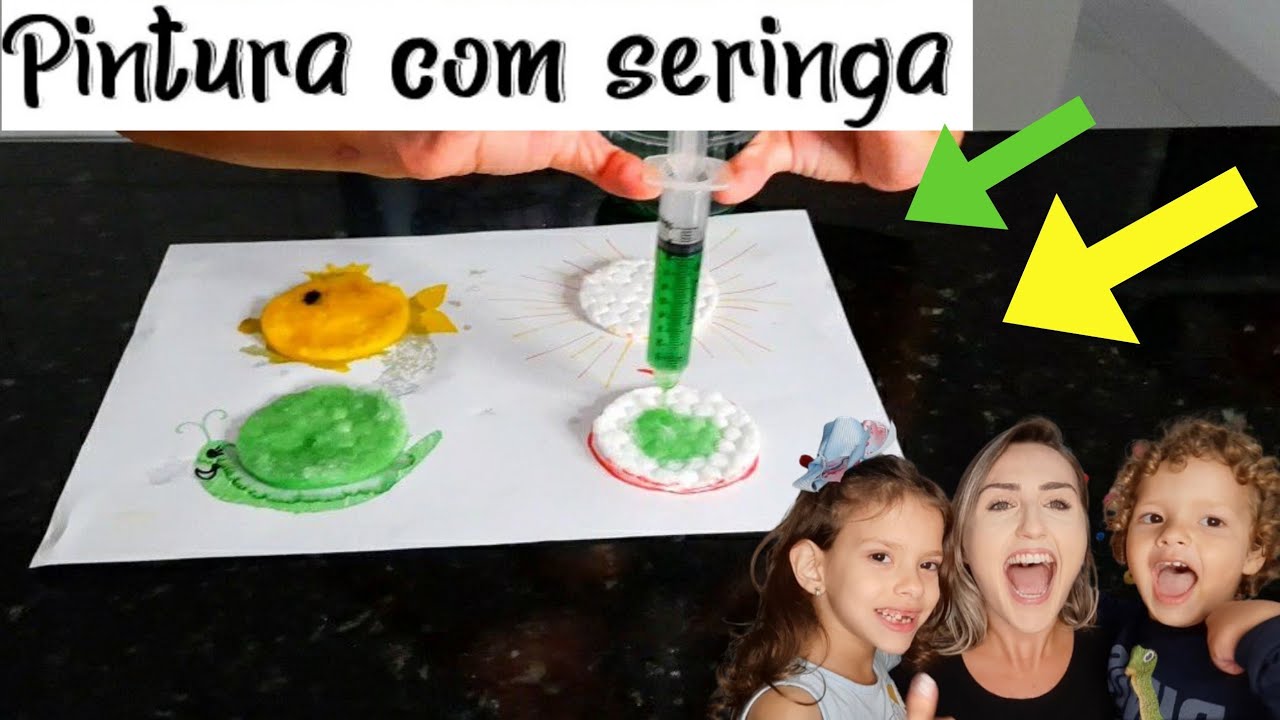 PINTURA COM SERINGA - EDUCAÇÃO INFANTIL - YouTube