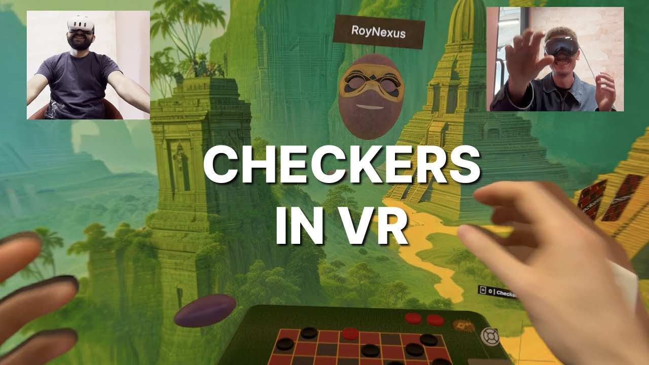 Table Space devs play Checkers in VR - YouTube