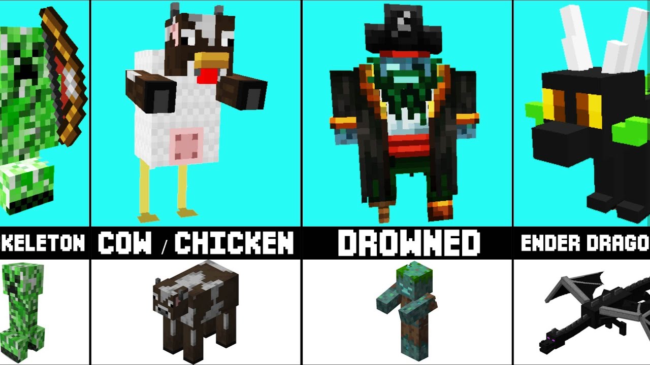 Strange Mutated Mobs in Minecraft - YouTube