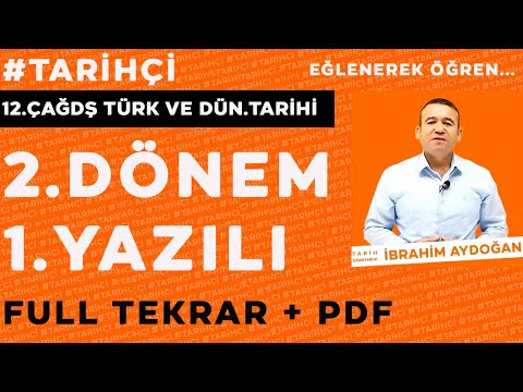 12.Sınıf Çağdaş Türk ve Dünya Tarihi 2.Dönem 1.Yazılı 10 Soru - FULL TEKRAR - 2024-2025