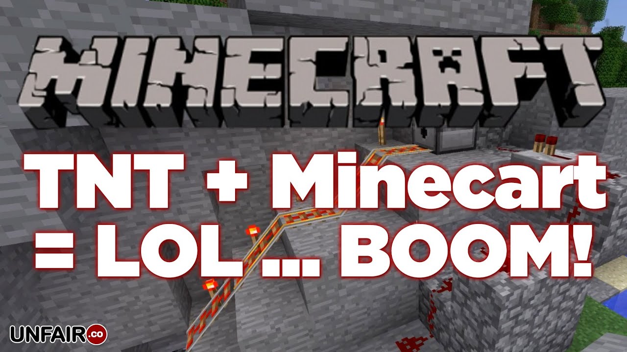 Minecraft (13w18c Snapshot) - TNT Minecart Trap! - YouTube