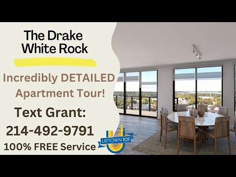 The Drake White Rock | Dallas TX | Gorgeous 1 Bedroom Study! - YouTube