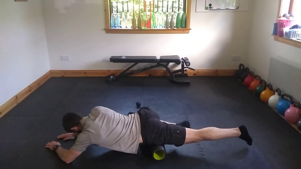 Quad Foam Roll w/ Roller and Ball - YouTube