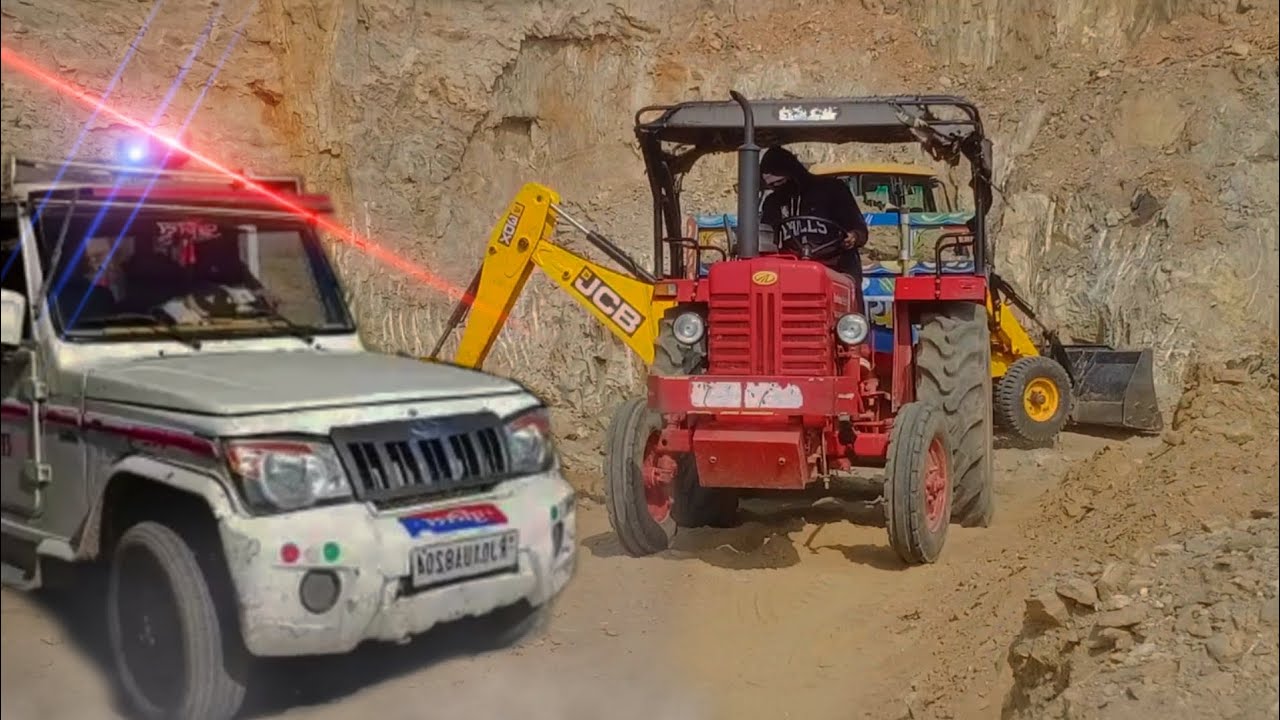 Ake or New video JCB and turctor || JCB VLOG mining stone. loading turctor - YouTube