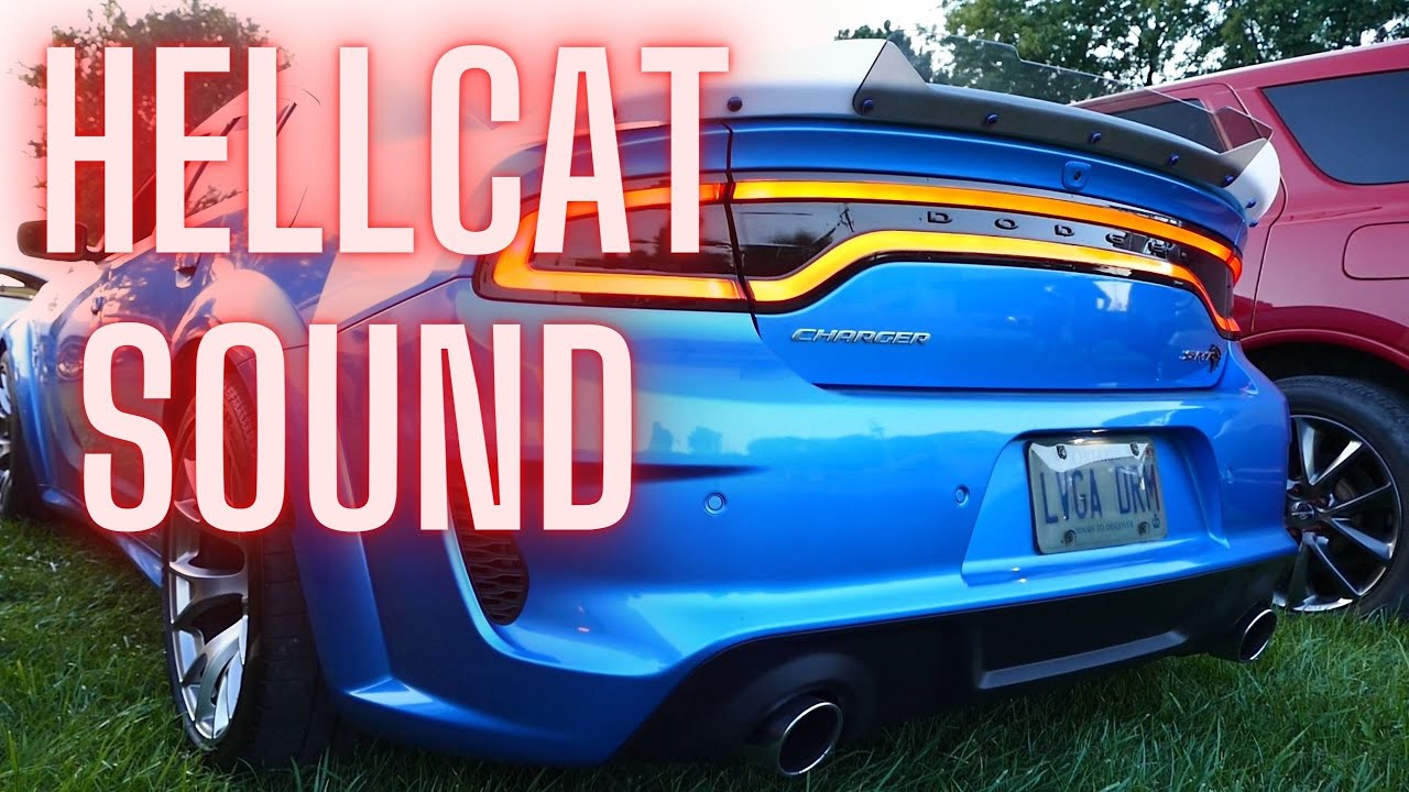 hellcat exhaust sound - YouTube