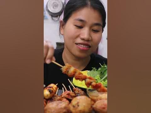 So yummy BBQ eating at home. #family #sophat #mukbang #food #asianfood #cooking #steak #spiccy ...