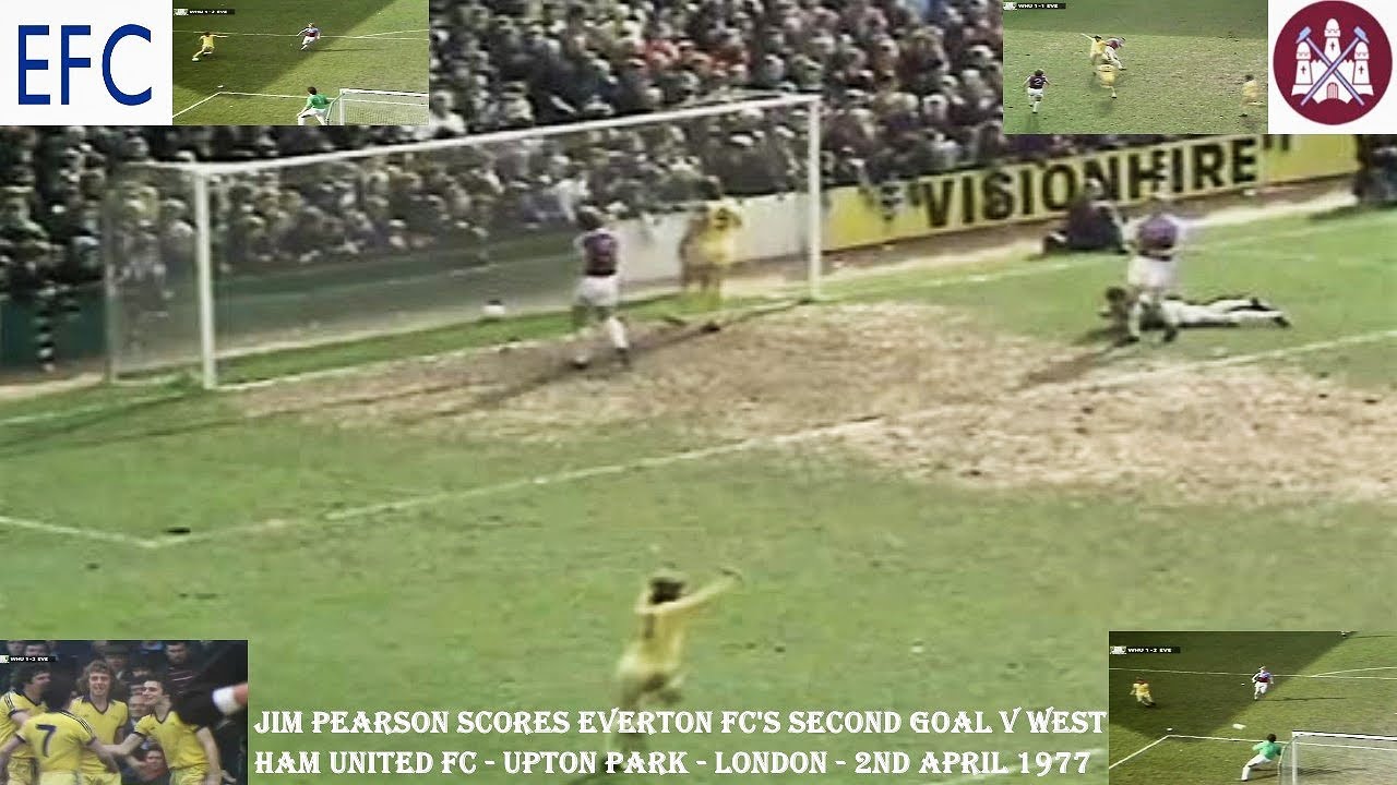 JIM PEARSON SCORES EVERTON FC’S SECOND GOAL AGAINST WEST HAM UNITED FC ...