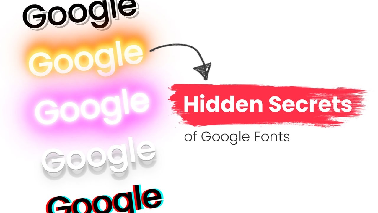 Google Font Effects for Website | Html CSS - YouTube