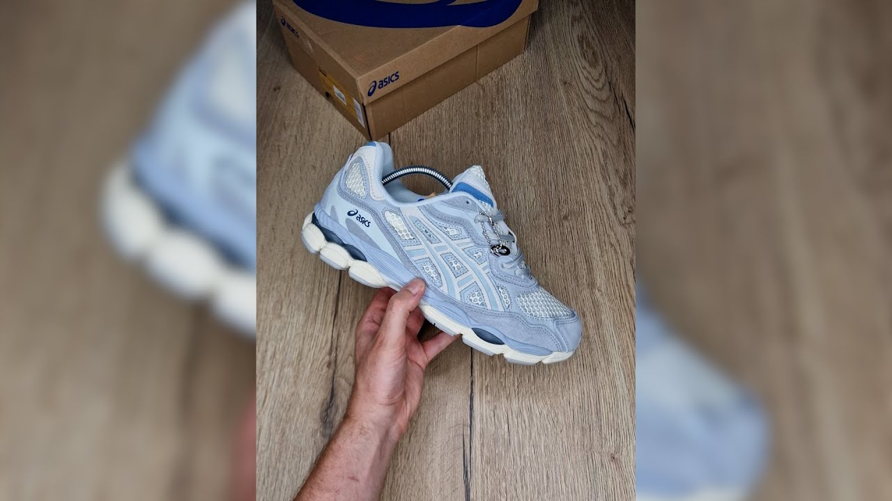 ASICS Gel NYC Ivory Mid Grey 1203A372-600 - YouTube
