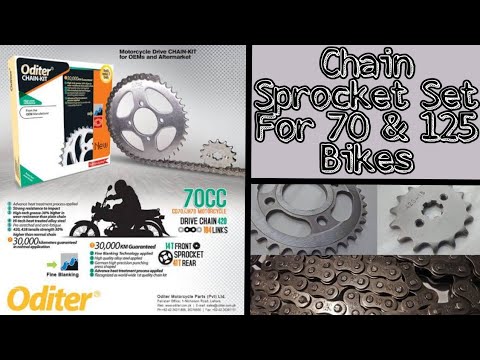 Sprocket Set for 70 & 125 Bike In Wholesale Price Short Review || Chain ...