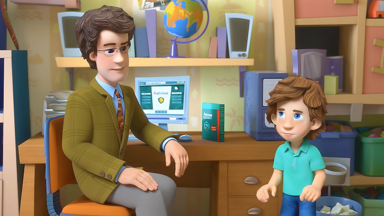 Tom and Dad work together to fix the computer! | The Fixies - YouTube