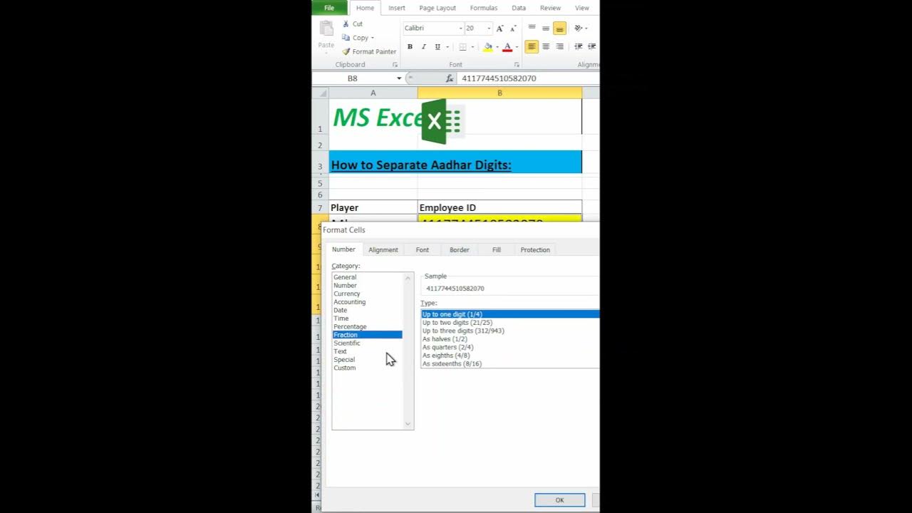 How To Separate Digits In Big Data Like Aadhar I Excel Tips Tricks how-to-separate-digits-in-big-data-like-aadhar-i-excel-tips-tricks