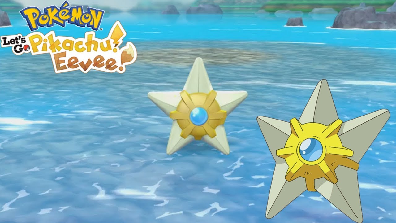 INSANE LIVE SHINY STARYU IN POKEMON LETS GO PIKACHU AND EEVEE! - YouTube
