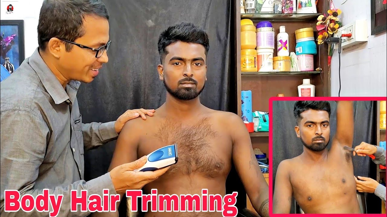 BODY HAIR TRIMMING | UNDERARMS SHAVE 🪒 - YouTube