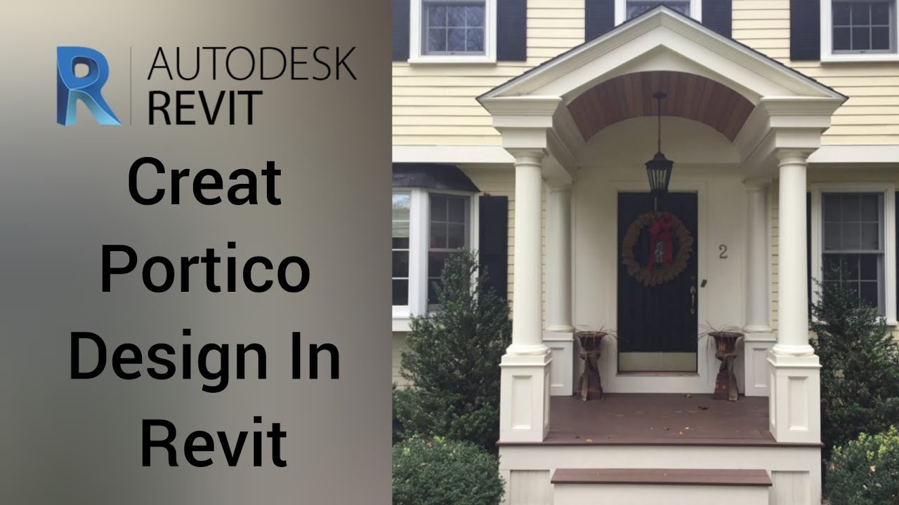 Revit Tutorials | How to make Portico in revit? | Modern Classical Home ...