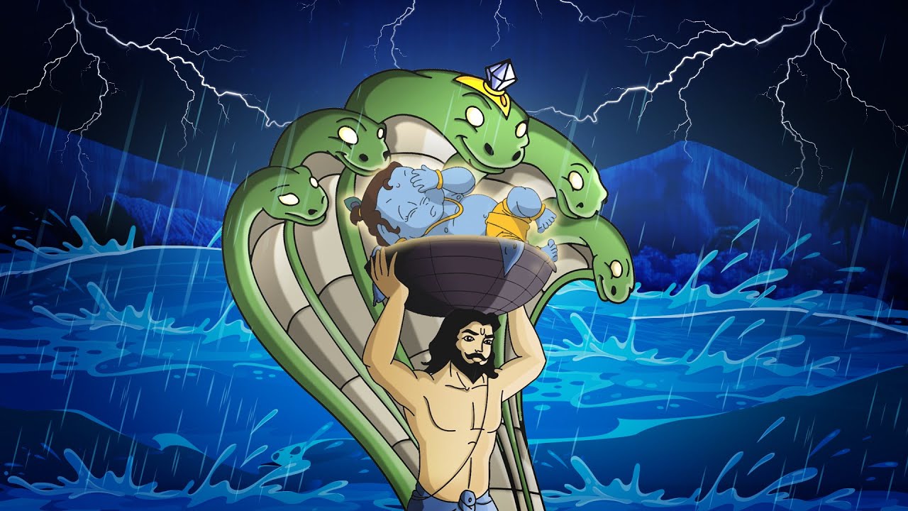 Krishna - Shesh Nag Sheild's Little Krishna | Fun Kids Videos | Hindi ...