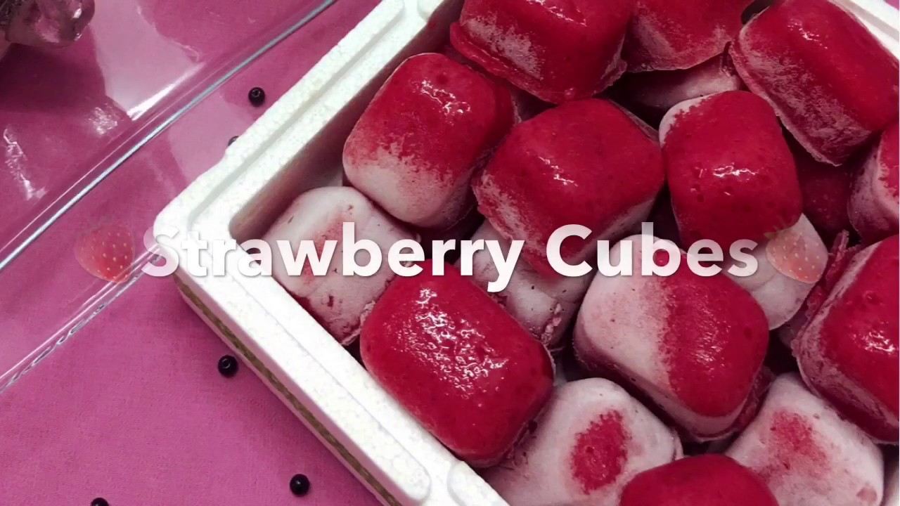 Strawberry Cubes - YouTube