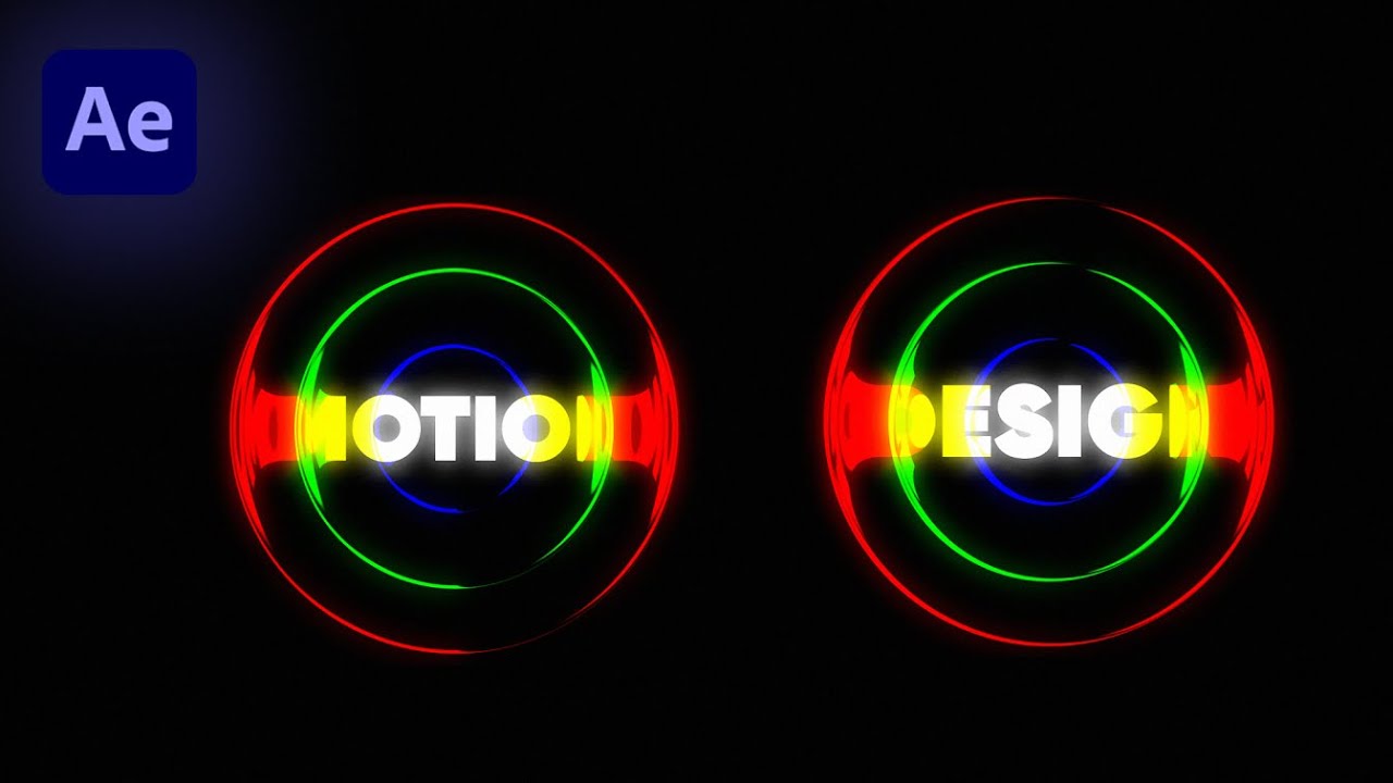 RGB Typography Animation in After Effects | Typography Motion Graphics ...