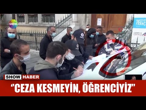''Ceza kesmeyin, öğrenciyiz''