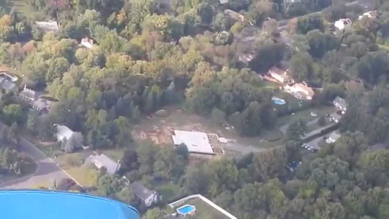 Aerial Views After Concrete Planks Install at House Construction 2014 ...