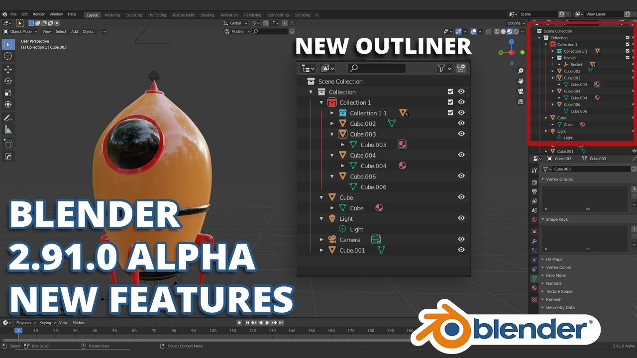 BLENDER 2.91.0 Alpha - OUTLINER UPDATES! - YouTube