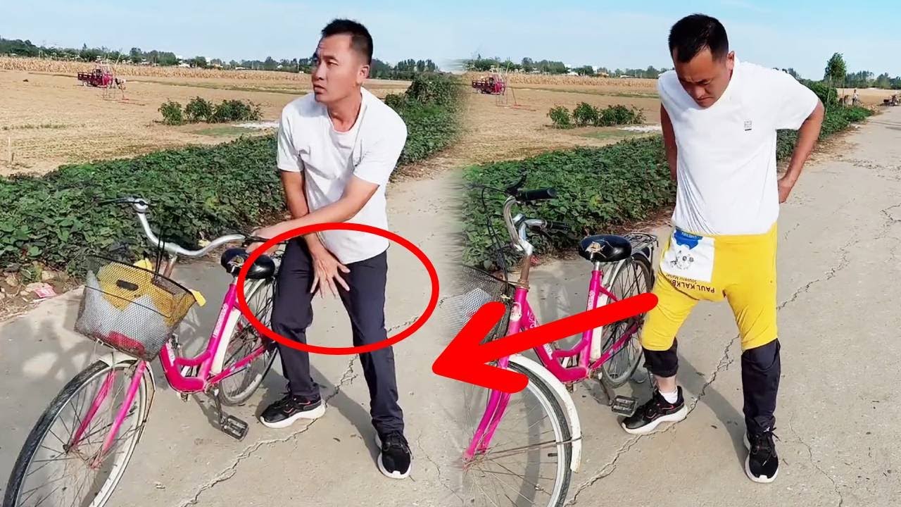 It's so embarrassing to ride this bike, luckily no one saw it#funny# ...
