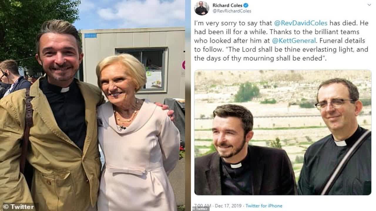 Reverend Richard Coles announces death of civil partner David | Daily ...