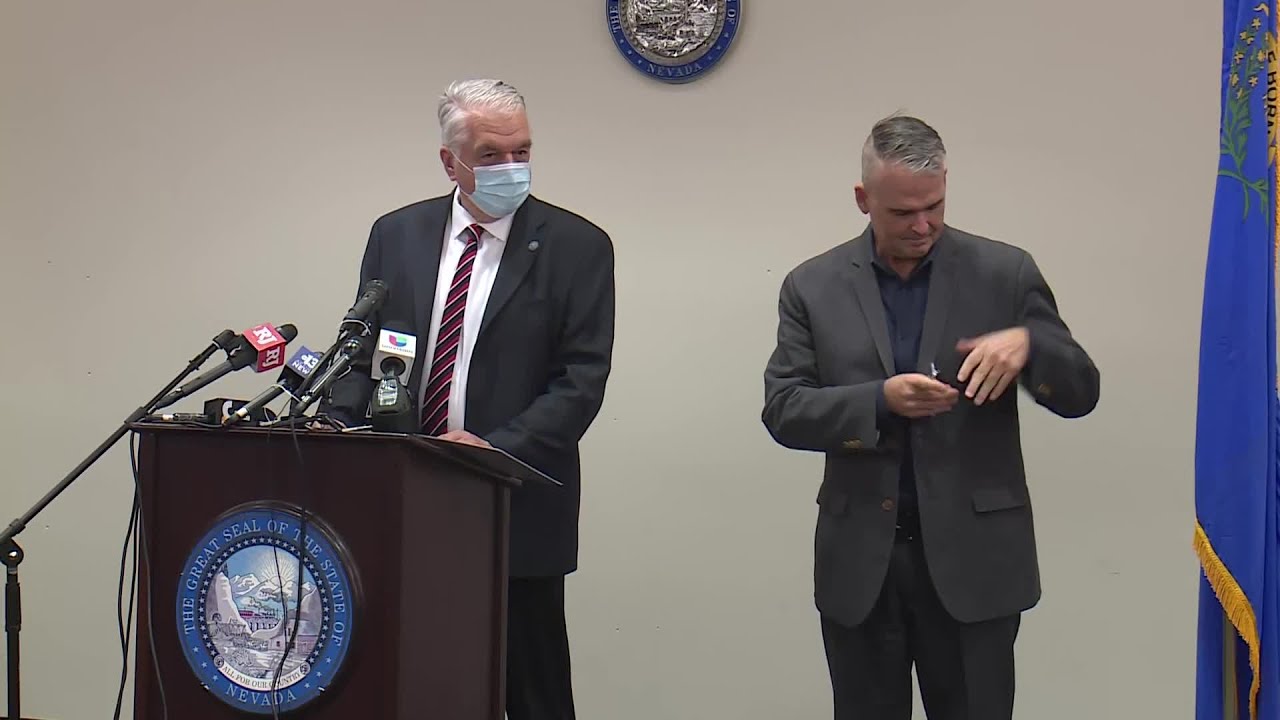 Gov. Sisolak give Update on COVID mask mandate - YouTube