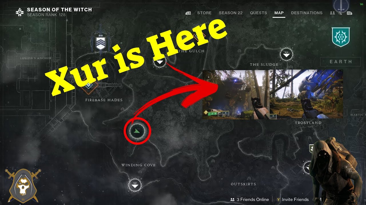 Xur location 5-12-23 Winding Cove EDZ - YouTube