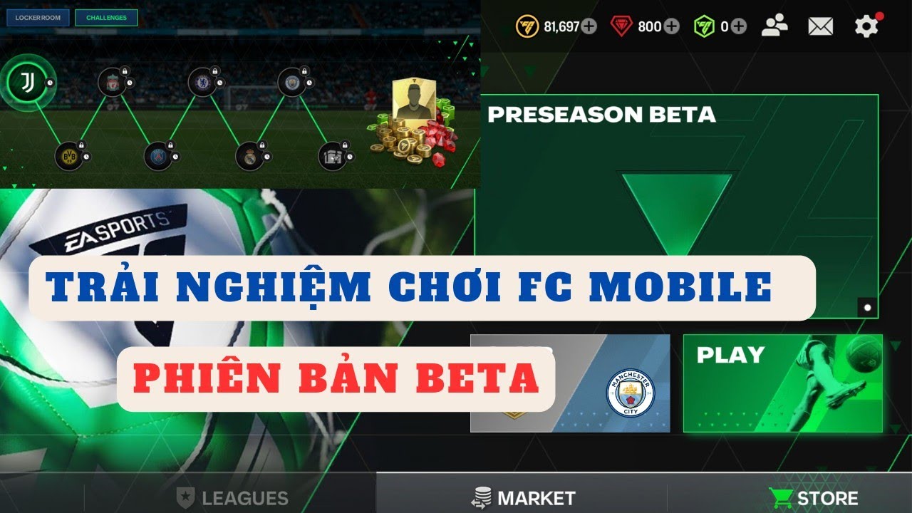 TRẢI NGHIỆM CHƠI FC MOBILE PHIÊN BẢN BETA | FIFA MOBILE 23 - YouTube