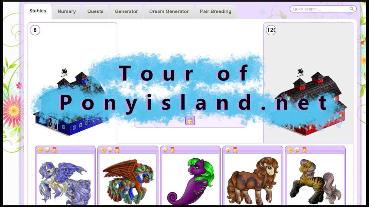 Tour of the Ponyisland Website - AzurawolfonPI - YouTube