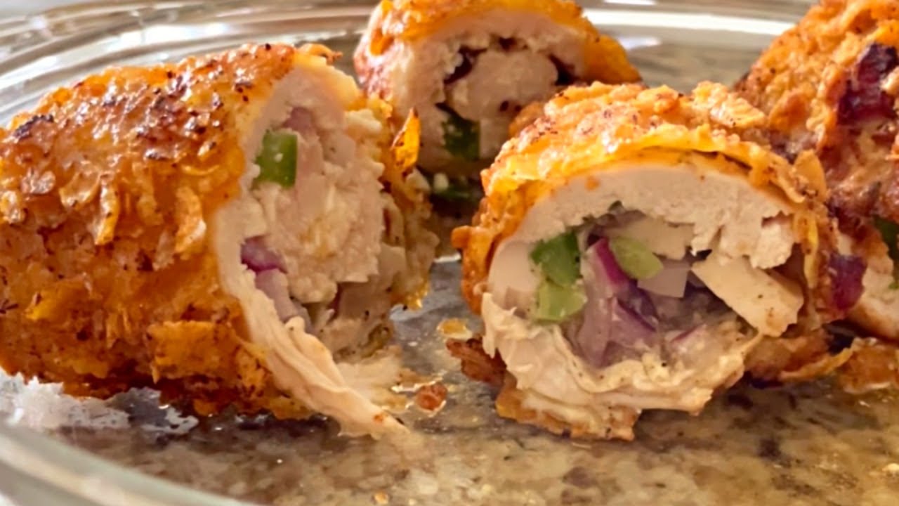 New Crispy Healthy Chicken and Veggies rolls in just 5 Minutes. - YouTube
