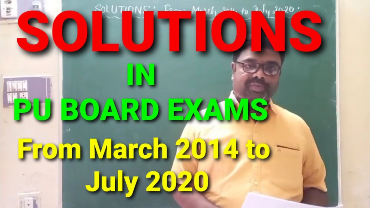 2nd PU BOARD EXAM CORNER| UNIT-2 SOLUTIONS FROM 2014 MARCH TO 2020 JULY ...