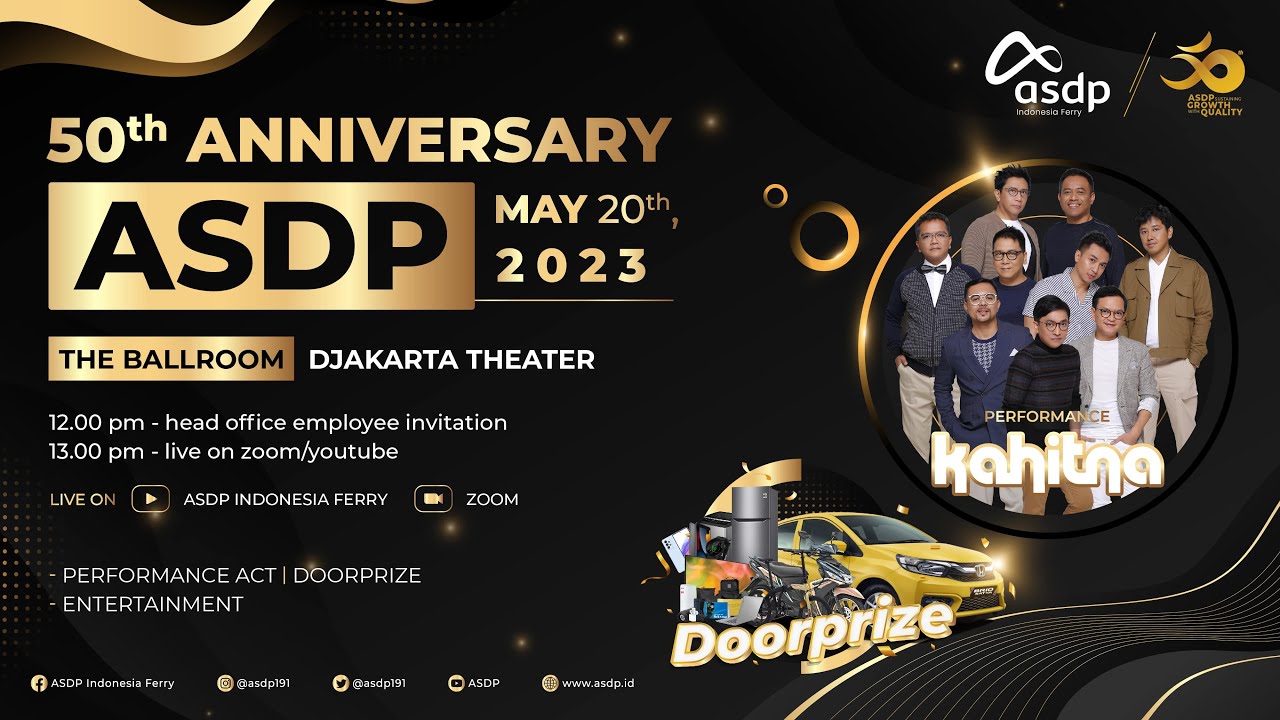 50th ANNIVERSARY PT. ASDP INDONESIA FERRY (PERSERO) - YouTube